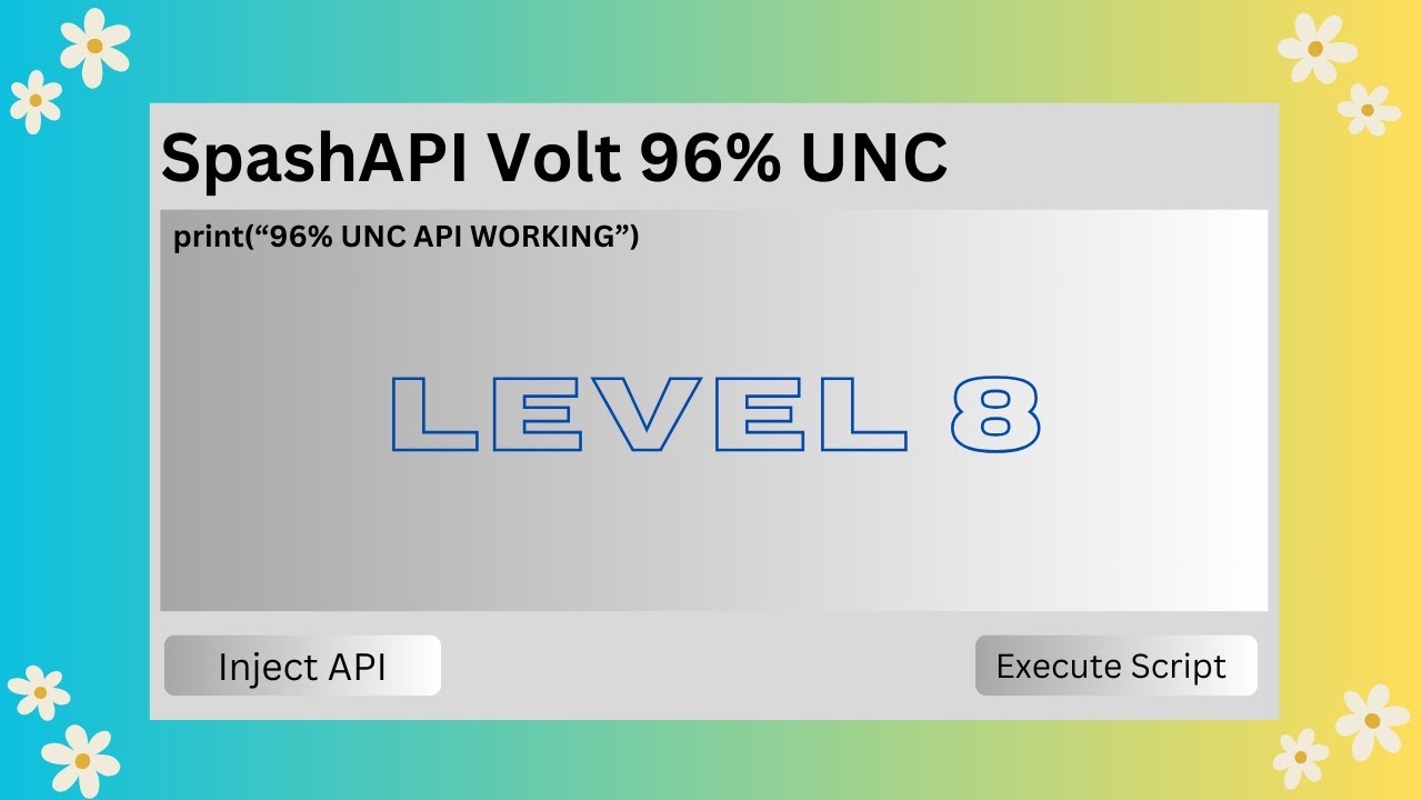 96% UNC API😱 | SPASH API VOLT LEVEL 8 FREE - YouTube
