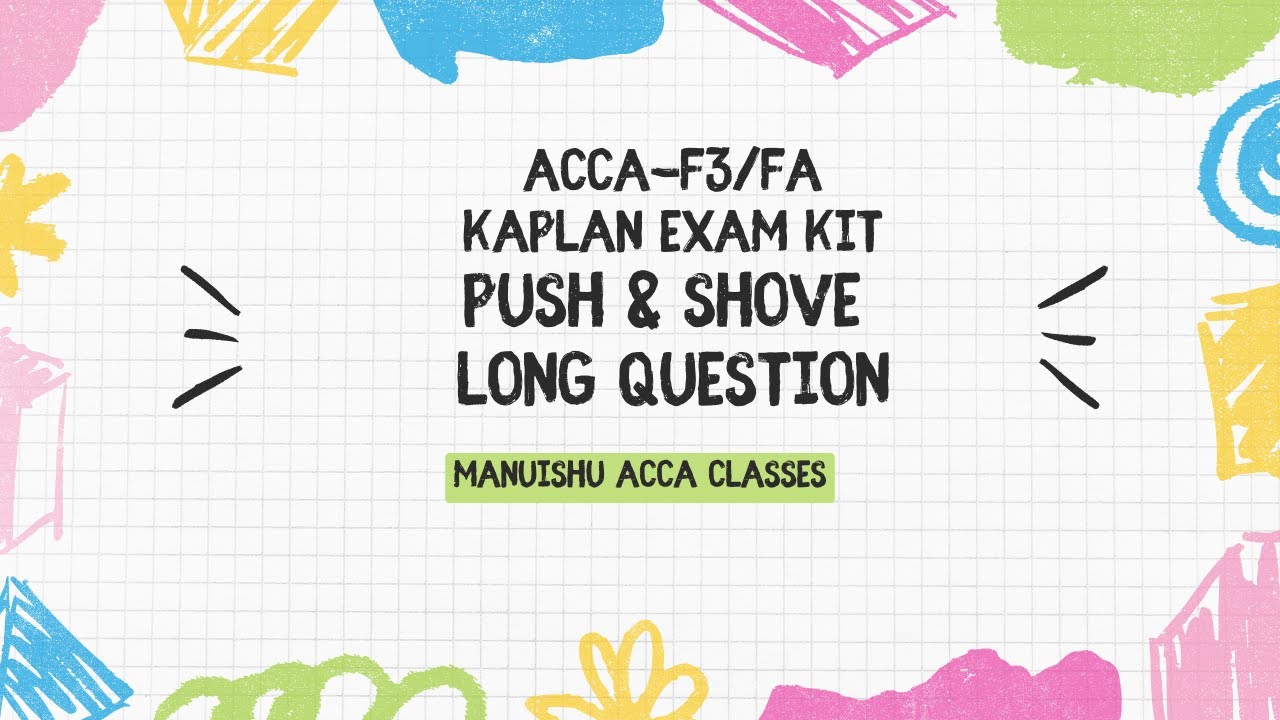 FIA/ACCA F3 Kaplan Kit Financial Accounting Multi Tasking | PUSH AND ...