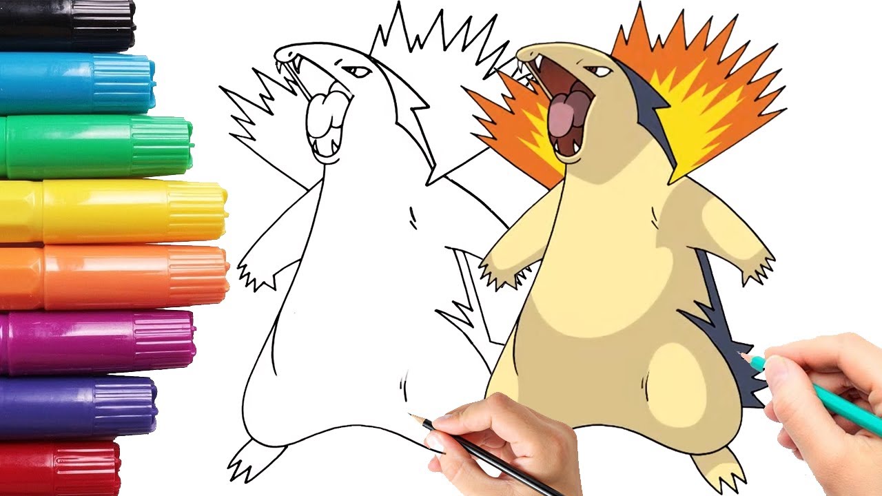 How to Draw Pokemon | Typhlosion - YouTube