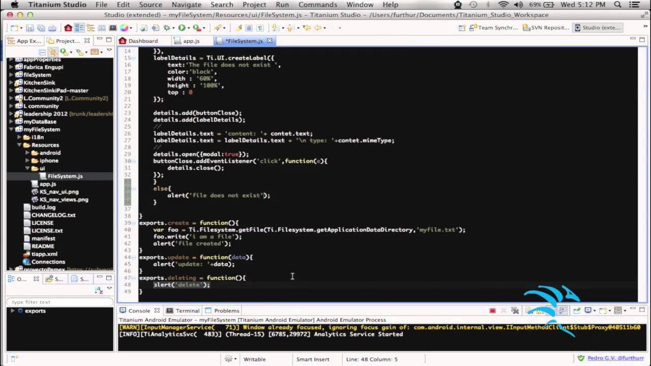 09 - FileSystem en Titanium Appcelerator - YouTube