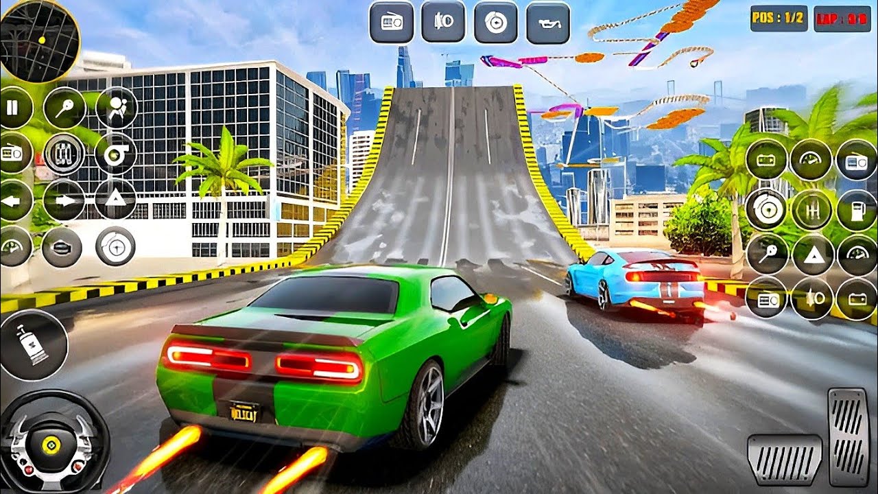 Superhero Car Ramps Gt Racing Car Stunt Game - Car Racing 3d games ...