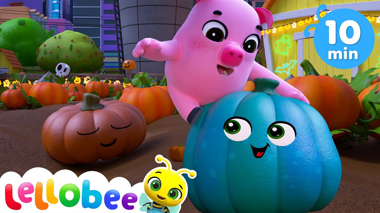 Pumpkin Patch 🌻Lellobee City Farm Nursery Rhymes for kids - YouTube