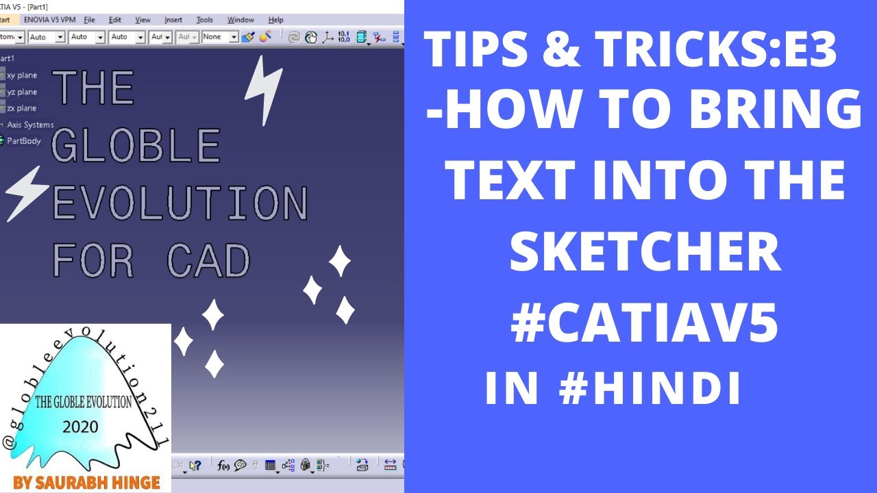 TIPS TRICKS E03 HOW TO BRING TEXT INTO SKETCHER IN CATIAV5 IN HINDI 2021 YouTube TIPS TRICKS E03 HOW TO BRING TEXT INTO SKETCHER IN CATIAV5 IN HINDI 2021 YouTube