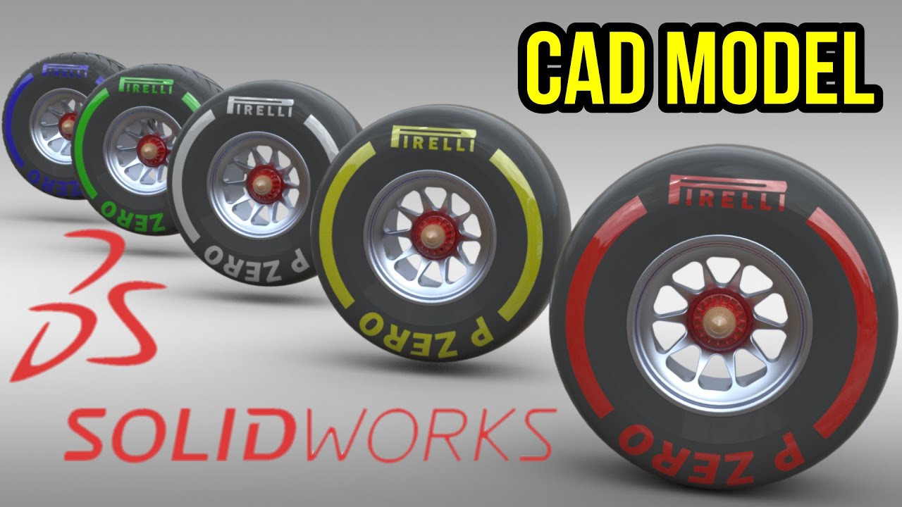 F1 Wheel Renderings - 3D CAD Model - YouTube