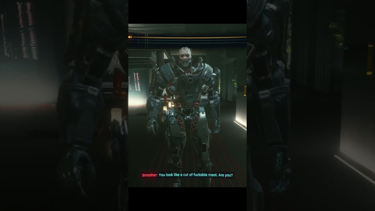 Adam smasher first appearance in Cyberpunk 2077. - YouTube