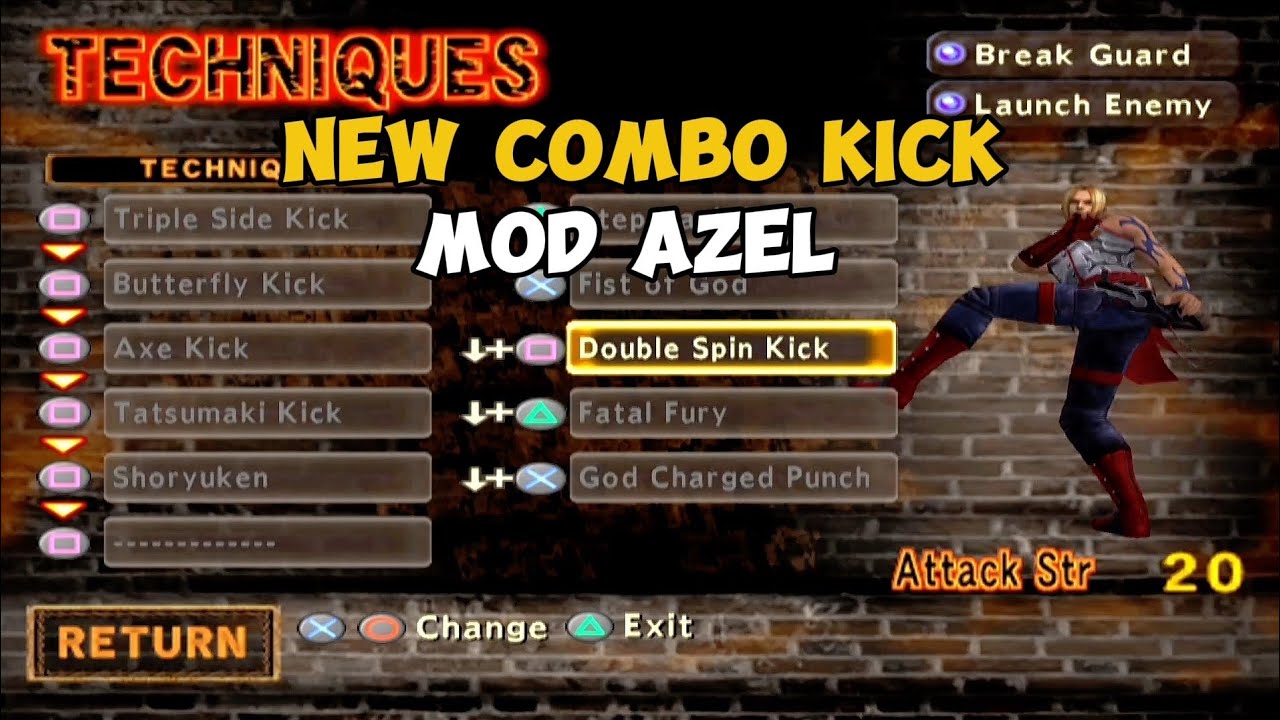 Combo kick God Hand Mod Azel - YouTube