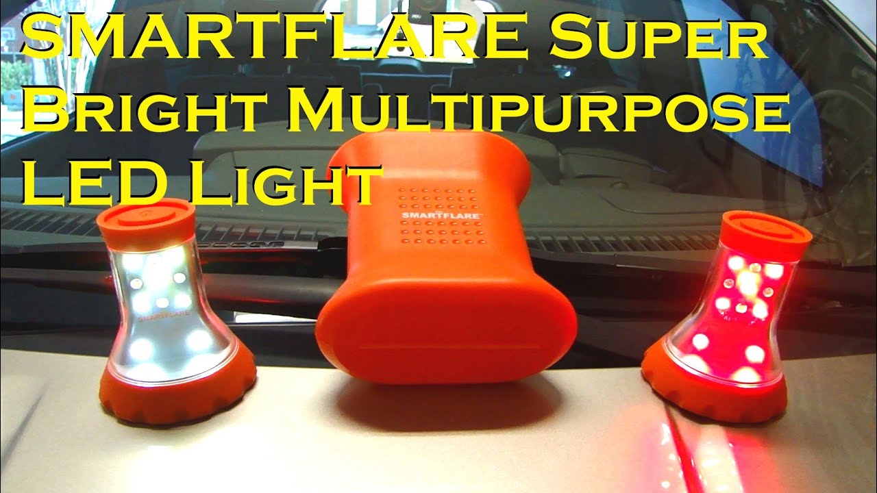 SMARTFLARE Multipurpose Super Bright LED Combo Light - YouTube