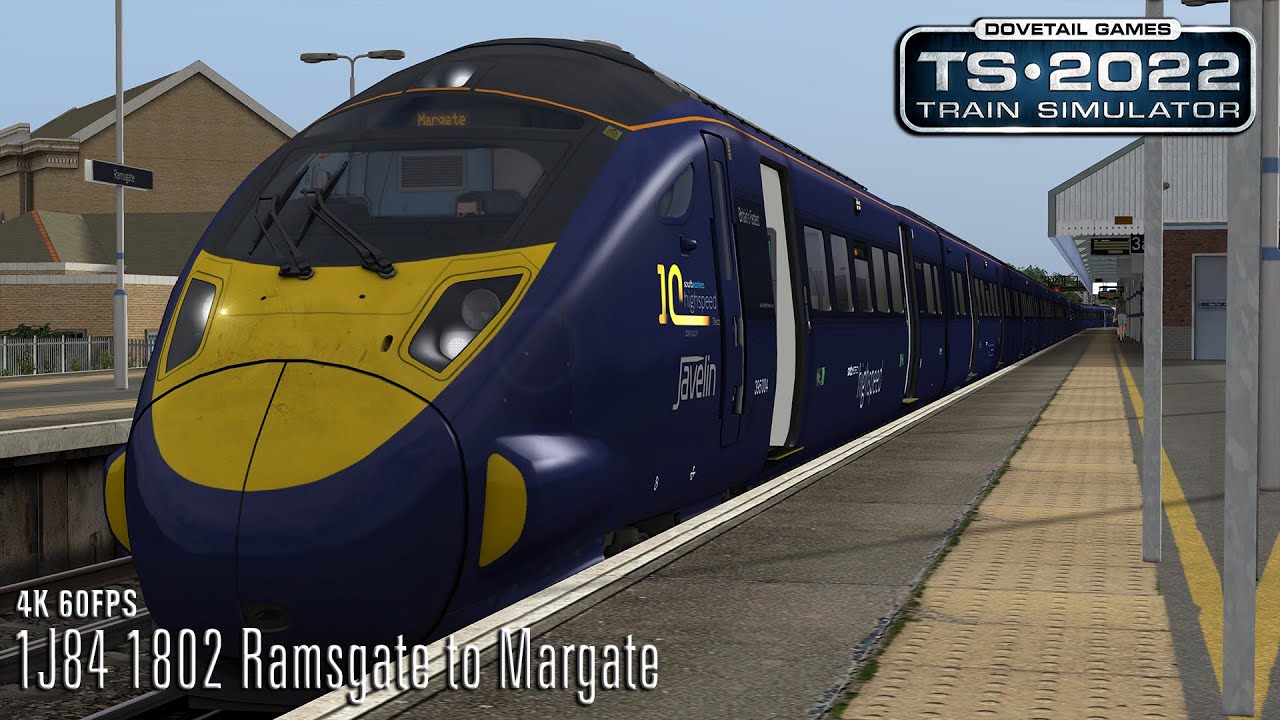 1J84 1802 Ramsgate to Margate - Chatham Main Line - Class 395 - Train ...