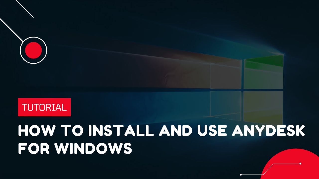 How to install and use AnyDesk for Windows | VPS Tutorial - YouTube