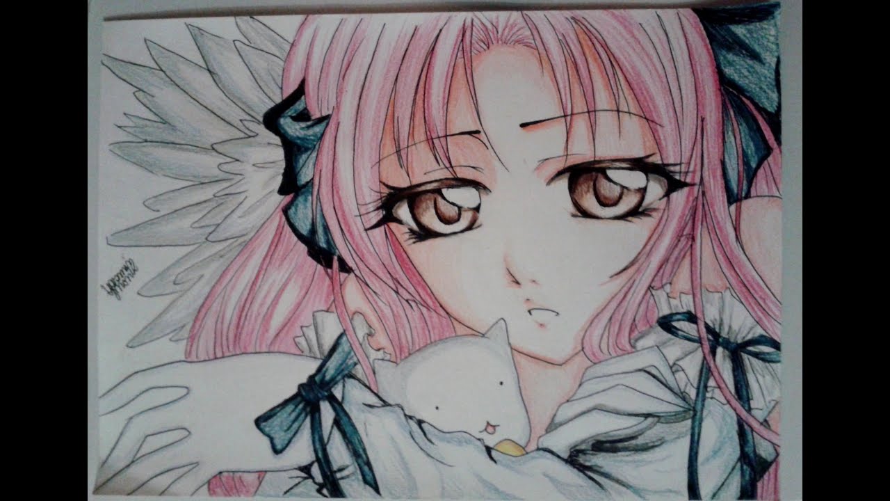 How I draw: Meroko Yui ♥ (Full Moon Wo Sagashite) - YouTube