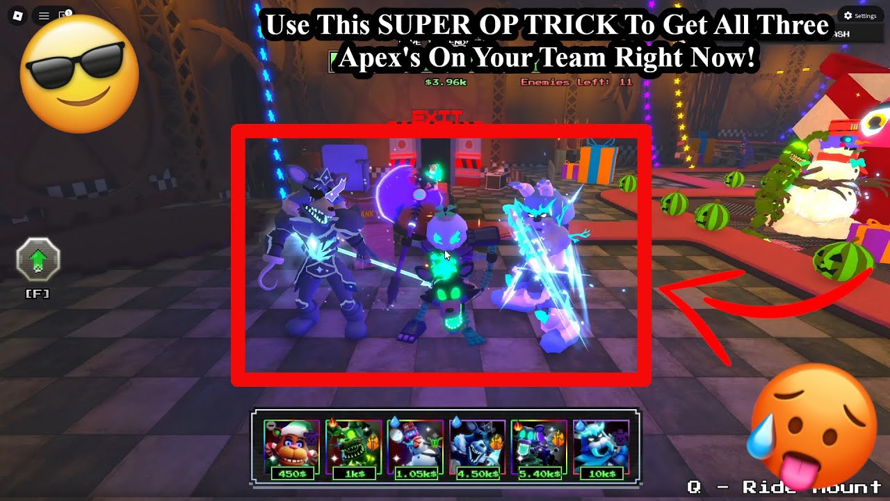 How To EQUIP ALL THREE APEX UNITS In Five Nights TD 2 With This CRAZY ...