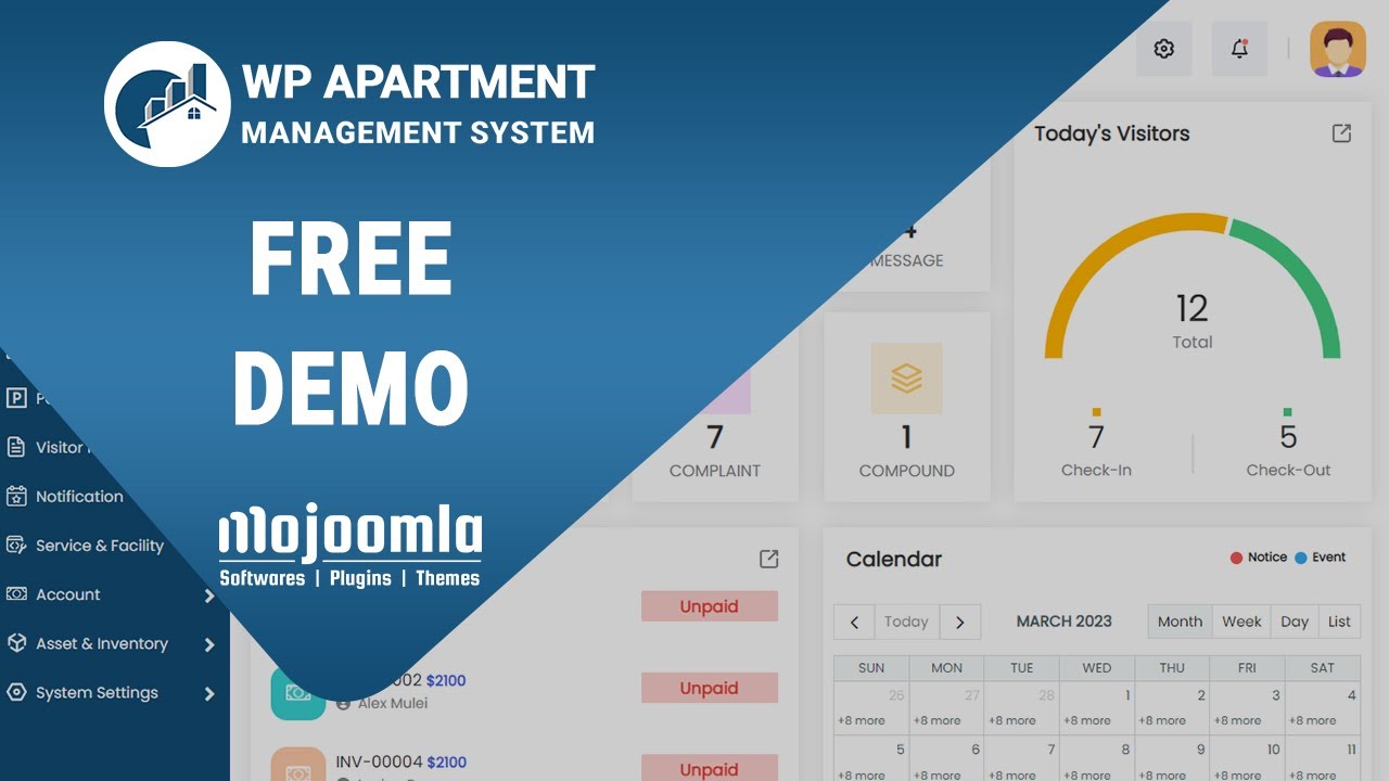 *FREE* Apartment Management System Demo - Mojoomla - YouTube