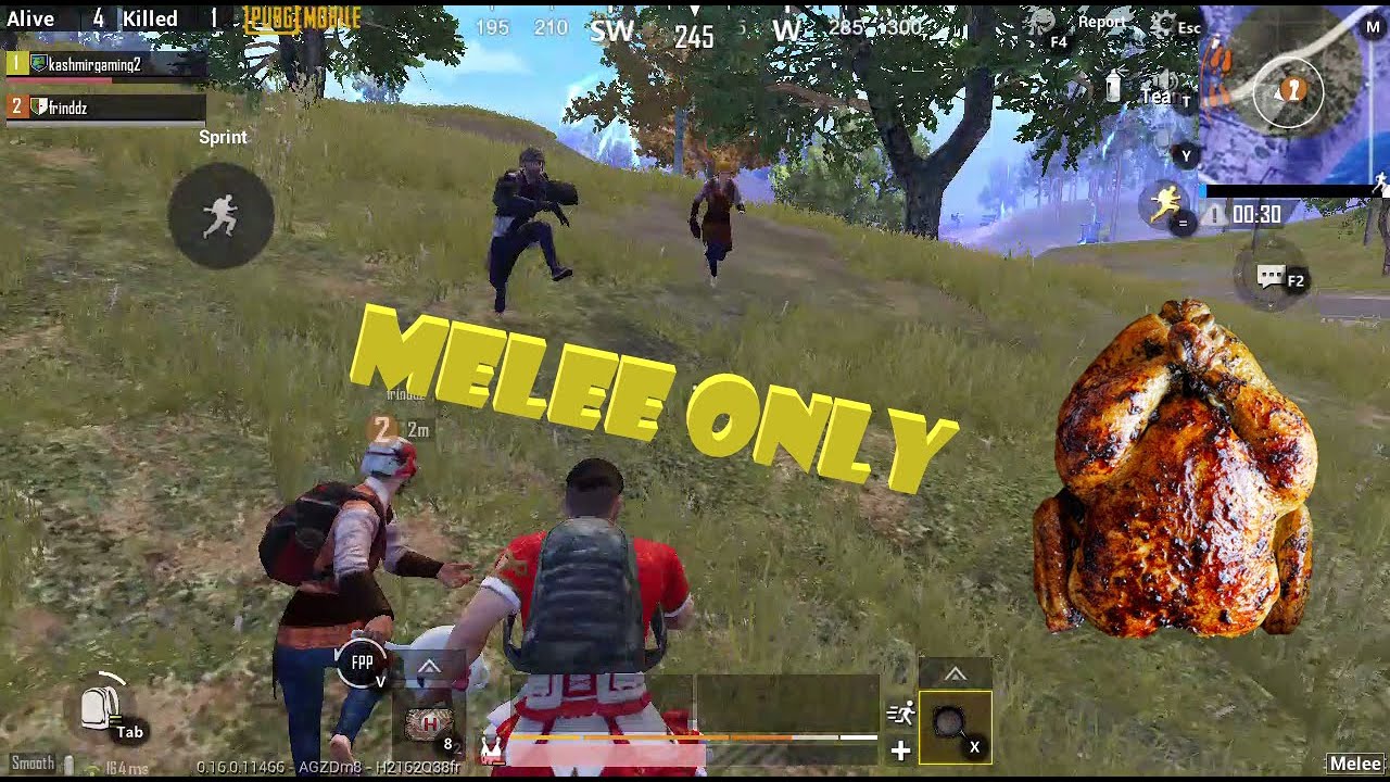 PUBG Mobile Melee weapons only. Chicken Dinner | Kashmir Gaming1 | Run ...