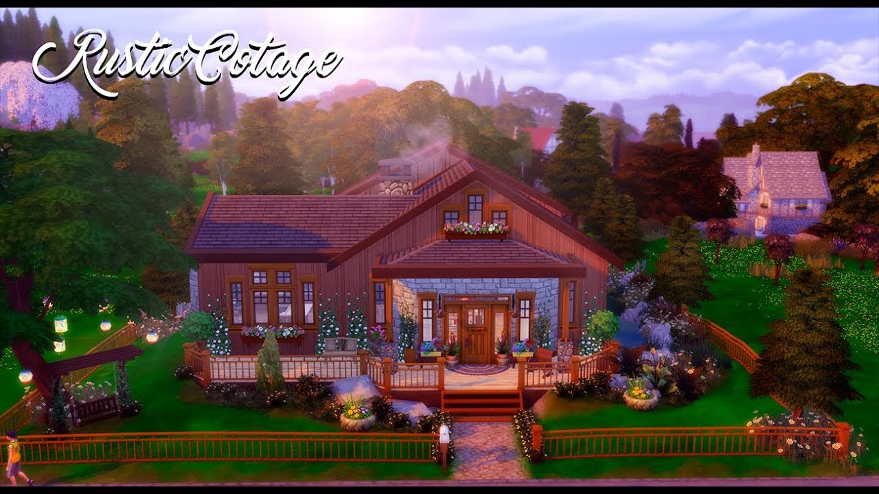 Rustic Cotage | The Sims 4 | Speed Build + Tour - YouTube