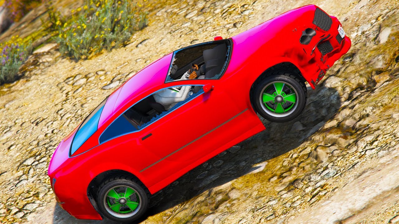 GTA 5 Crashes Compilation - Mountain CRASH TEST- Realistic Crash ...