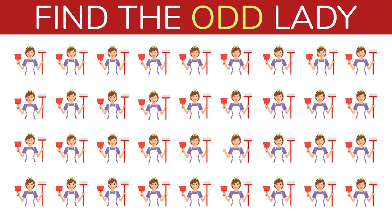 Find the ODD One Out | Find the odd Lady - YouTube