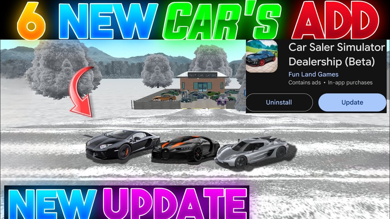 New Update !! 6 NEW CAR'S ADD In CAR SALER SIMULATOR DEALERSHIP - YouTube