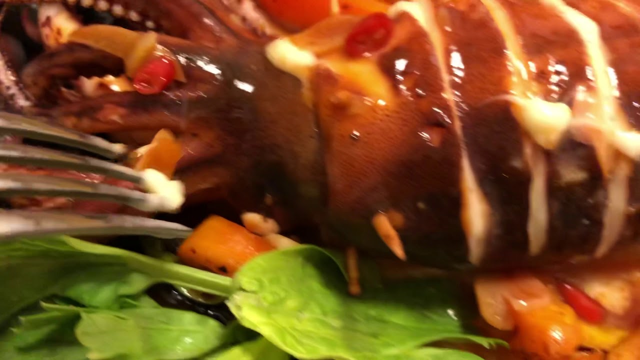 Cheesy squid yummy - YouTube