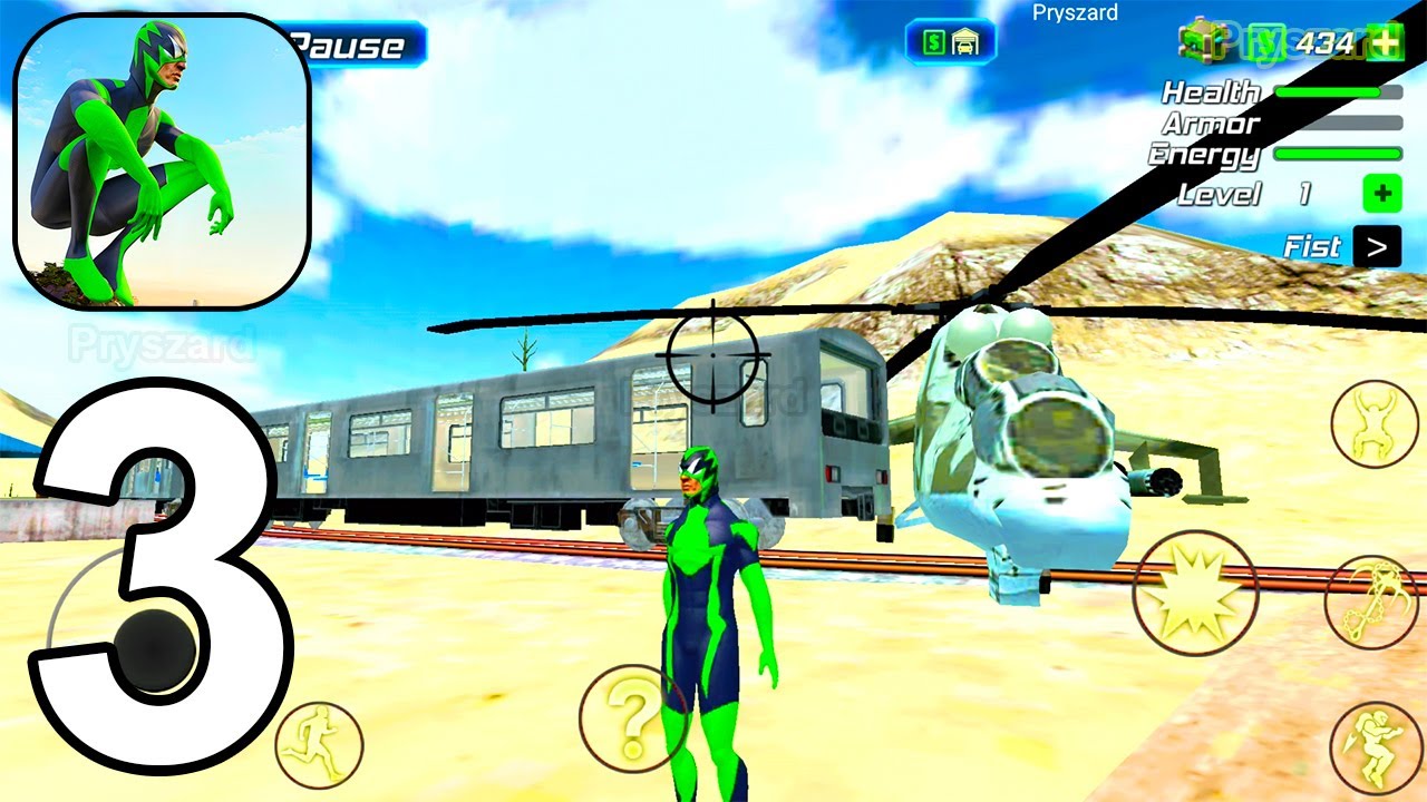 Rope Frog Ninja Hero Car Vegas - Gameplay Part 3 Spider Green Rope Hero ...