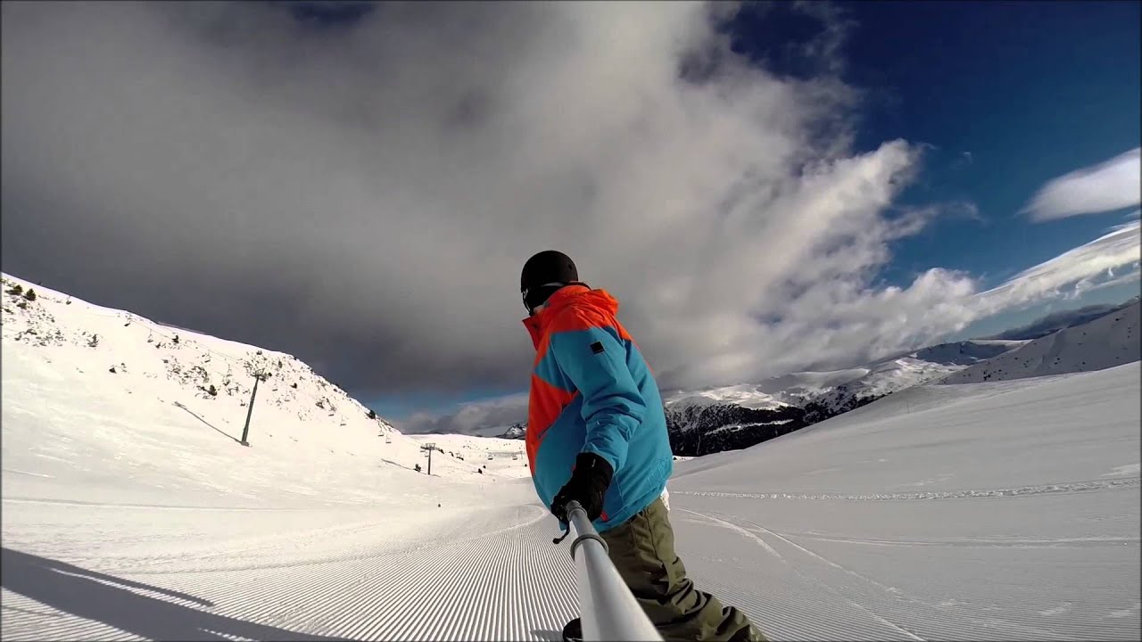 Snowboarding in Andorra Grandvalira Soldeu February 2015 - YouTube