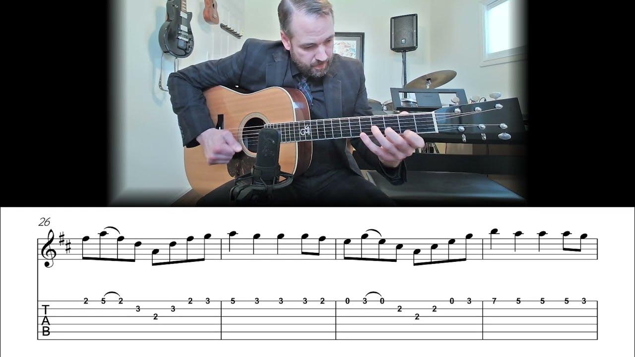 Saint Anne's Reel - Bluegrass Flatpicking Guitar Lesson (Sheet Music + TAB) - YouTube