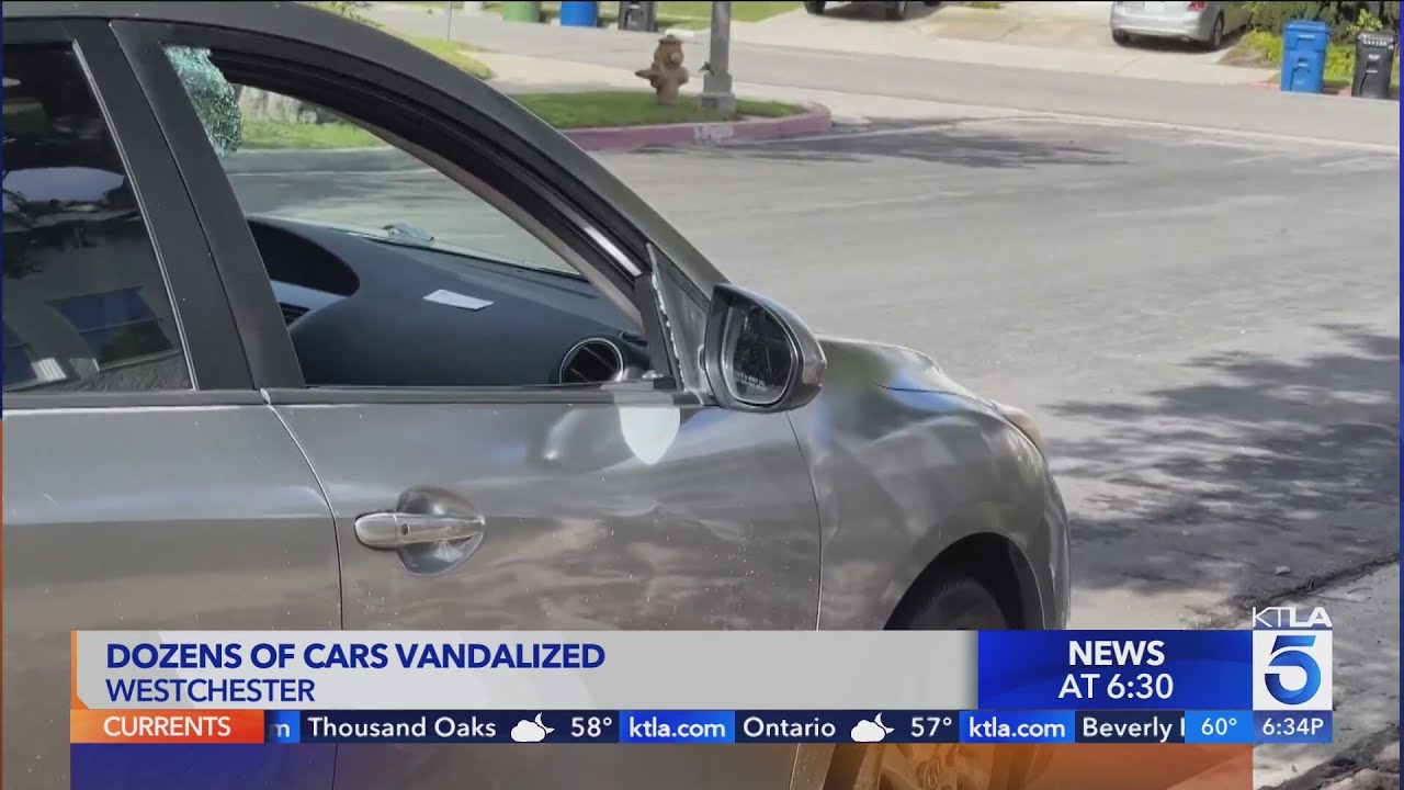 Dozens of cars vandalized in Westchester - YouTube