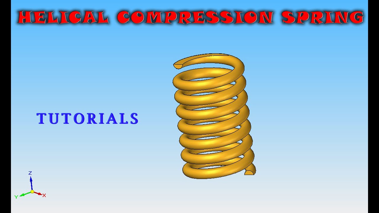 Helical Compression Spring tutorial | Solid Edge | in Kannada | ಸಾಲಿಡ್ ...