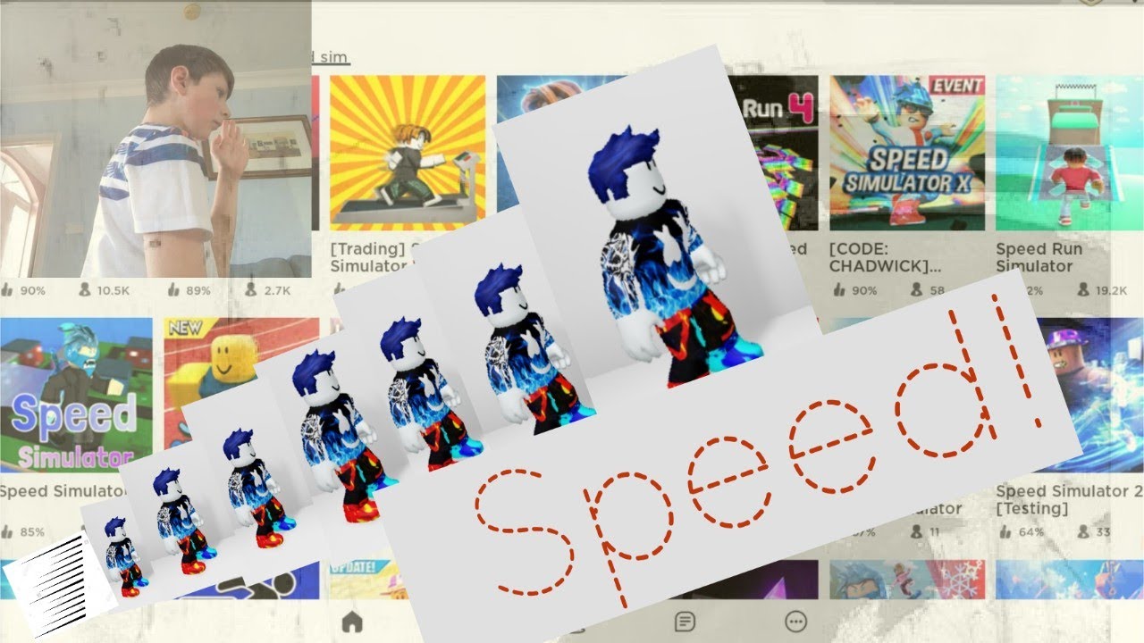 The video SPEEDS up everytime i speak ROBLOX ( Speed sim) - YouTube