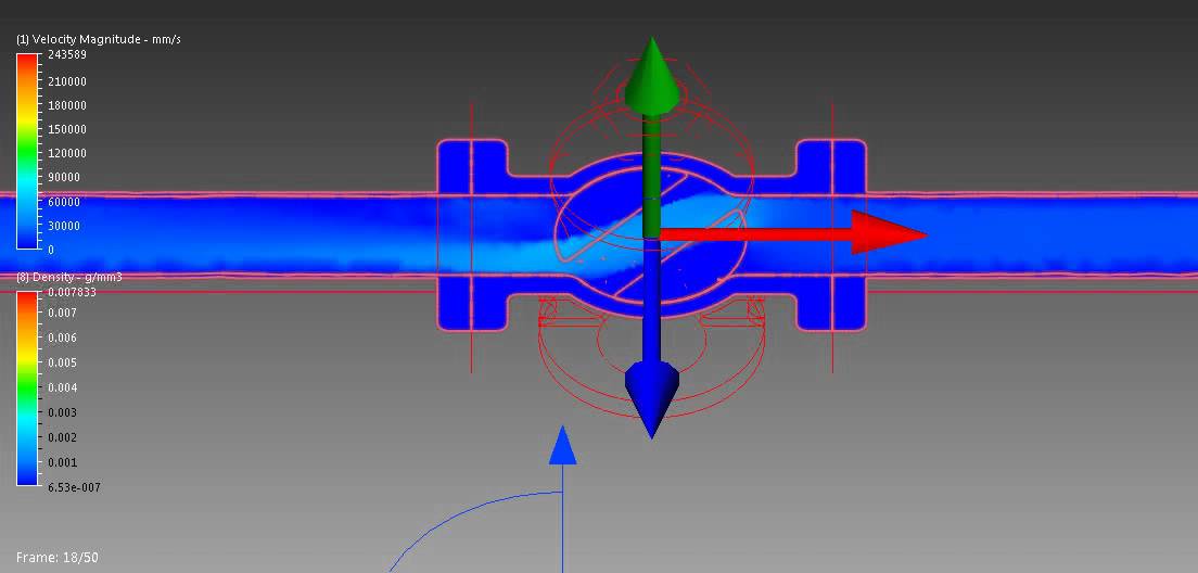AUTODESK SIMULATION CFD 2014- GLOBE VALVE ROTATION - YouTube