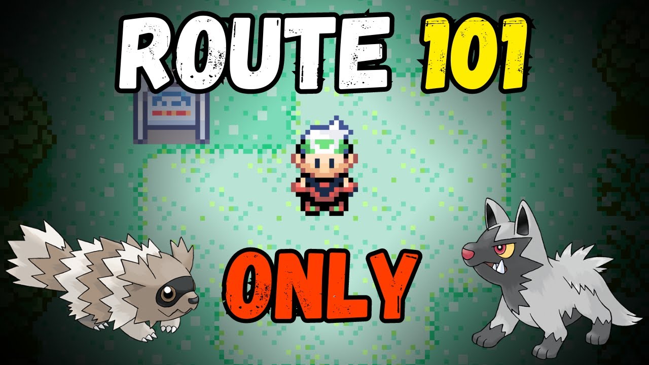 Can You Beat Emerald With ONLY Route 1 Pokemon? - YouTube