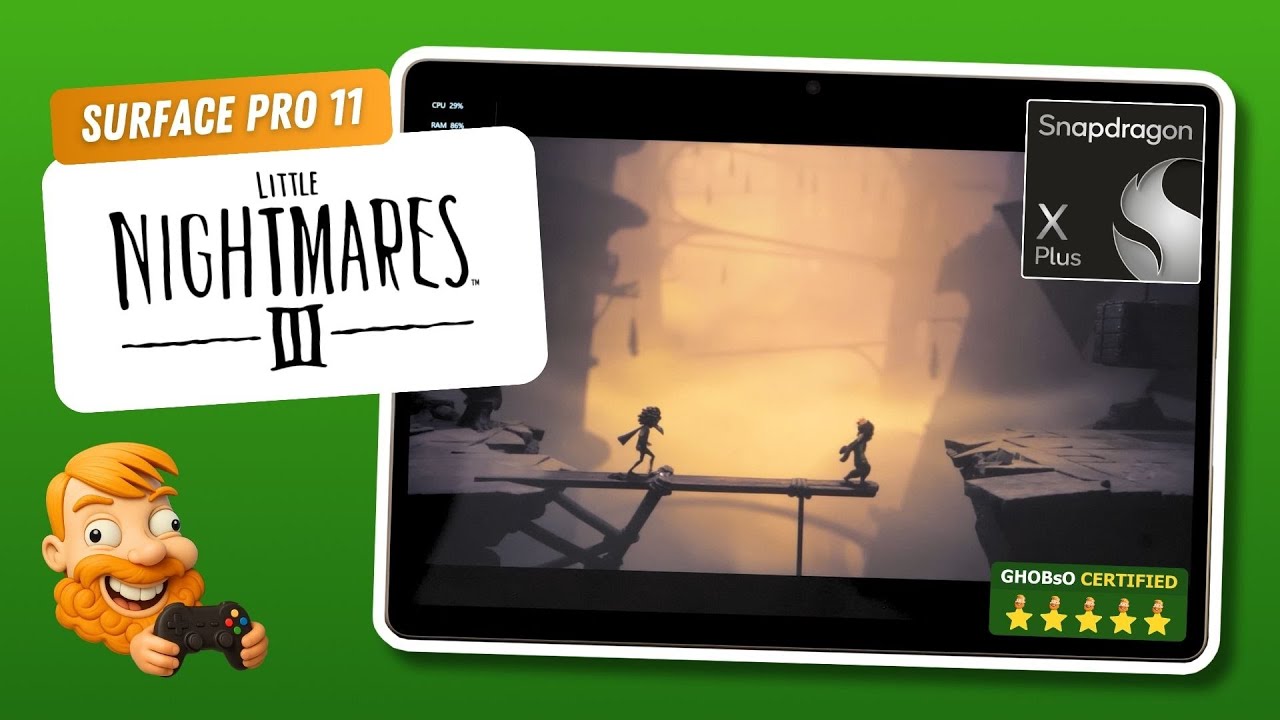 Little Nightmares 3 — Surface Pro 11 (Snapdragon X Plus 16GB) FPS ...