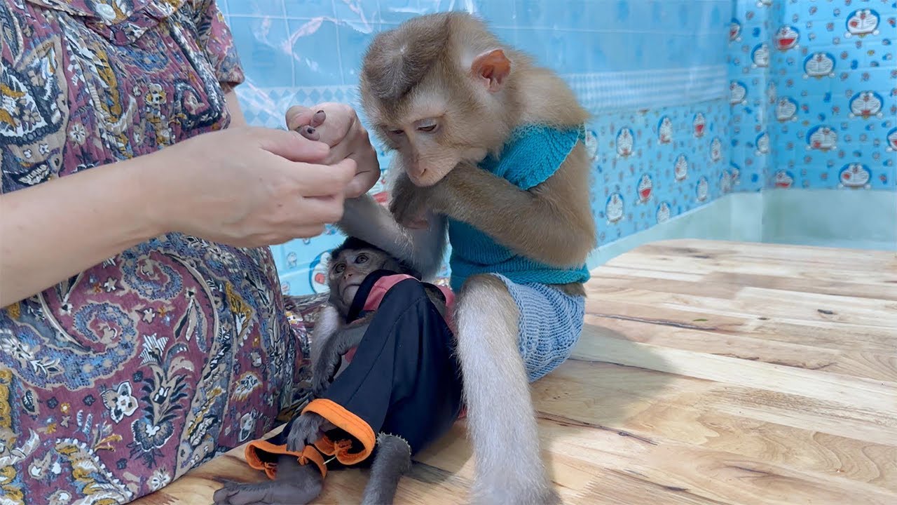 Sam boy especially bit his own hand - YouTube