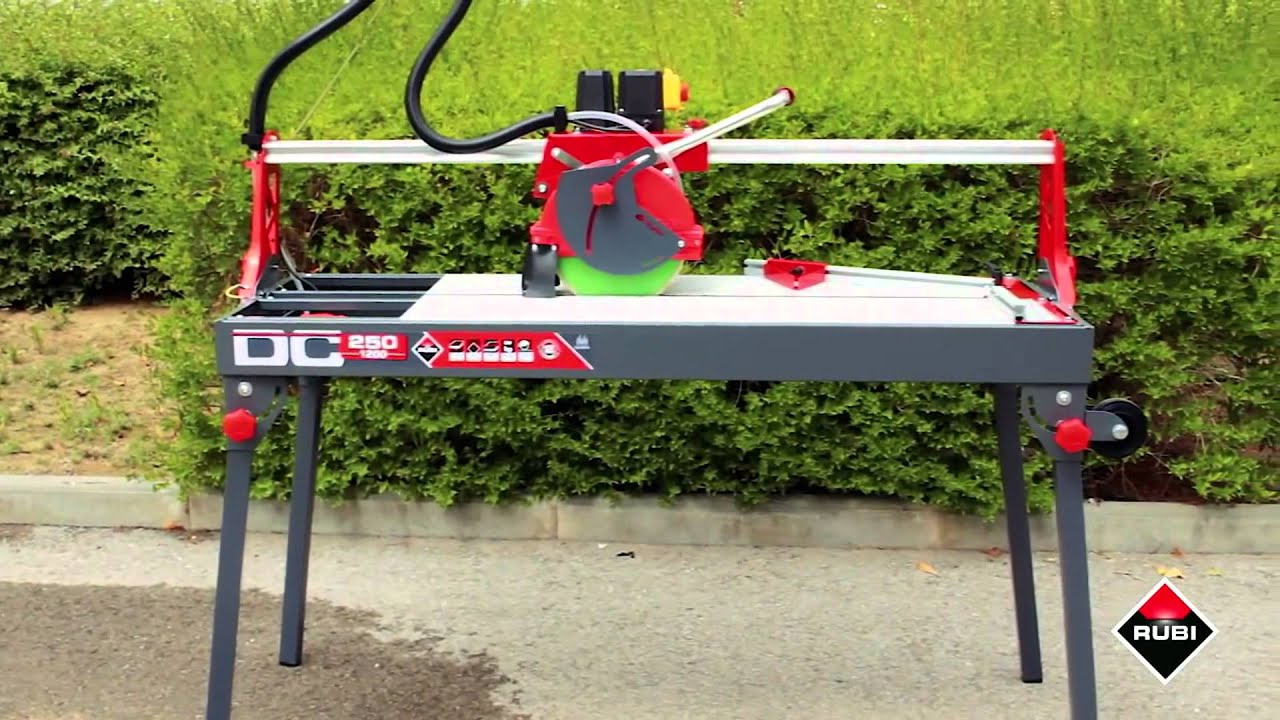 Cortadora Eléctrica RUBI DC- 250 1200 From Contractors Direct - YouTube