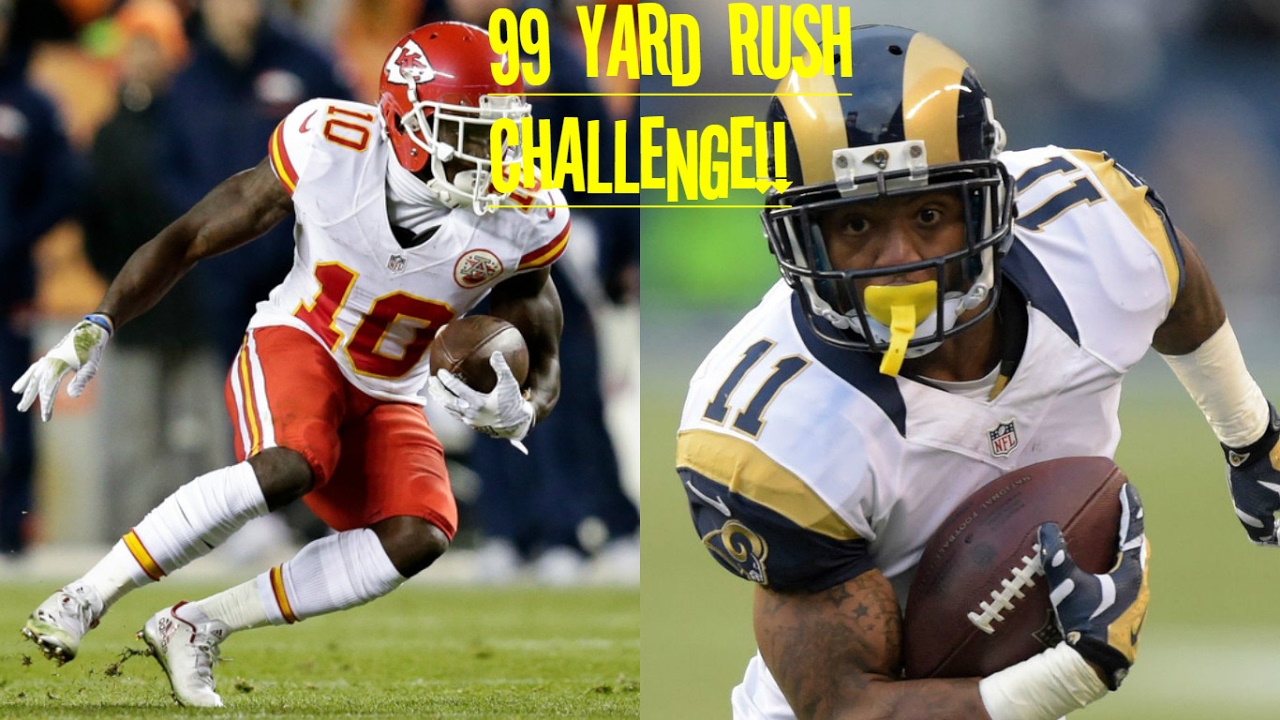 WHO CAN GET A 99YD RUSH FIRST?!? TYREEK HILL VS TAVON AUSTIN!! BACK TO ...