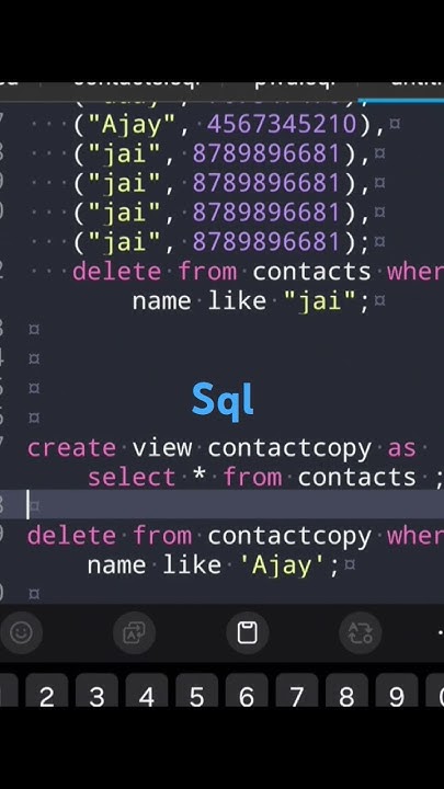 SQL create view - YouTube