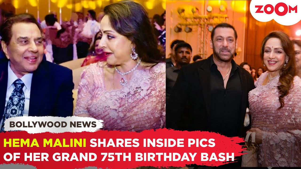 Hema Malini shares INSIDE pictures from her 75th birthday bash; thanks Dharmendra for his ...