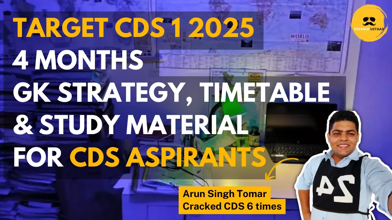 CDS 1 2025 4 Months Strategy & Daily TimeTable For CDS Aspirants ...