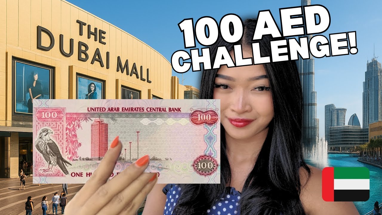 WHAT CAN 100 AED GET YOU IN DUBAI MALL?! 100 AED CHALLANGE! - YouTube