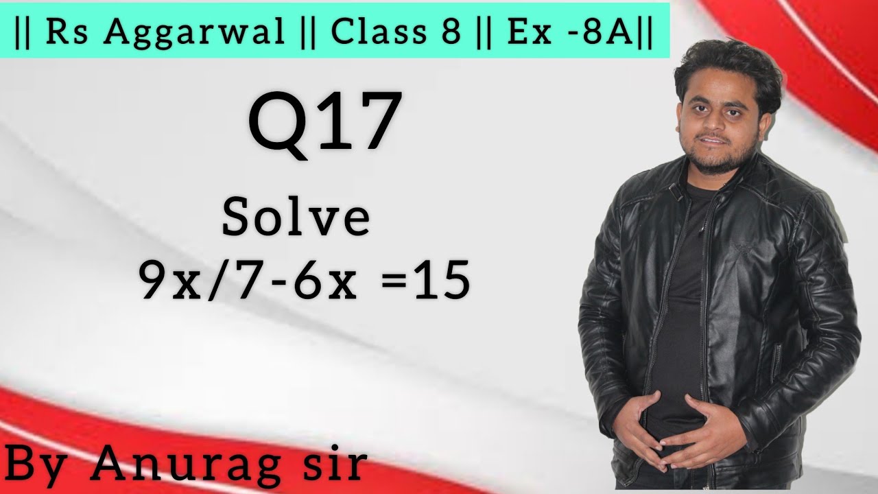 Solve 9x/7-6x =15 - YouTube