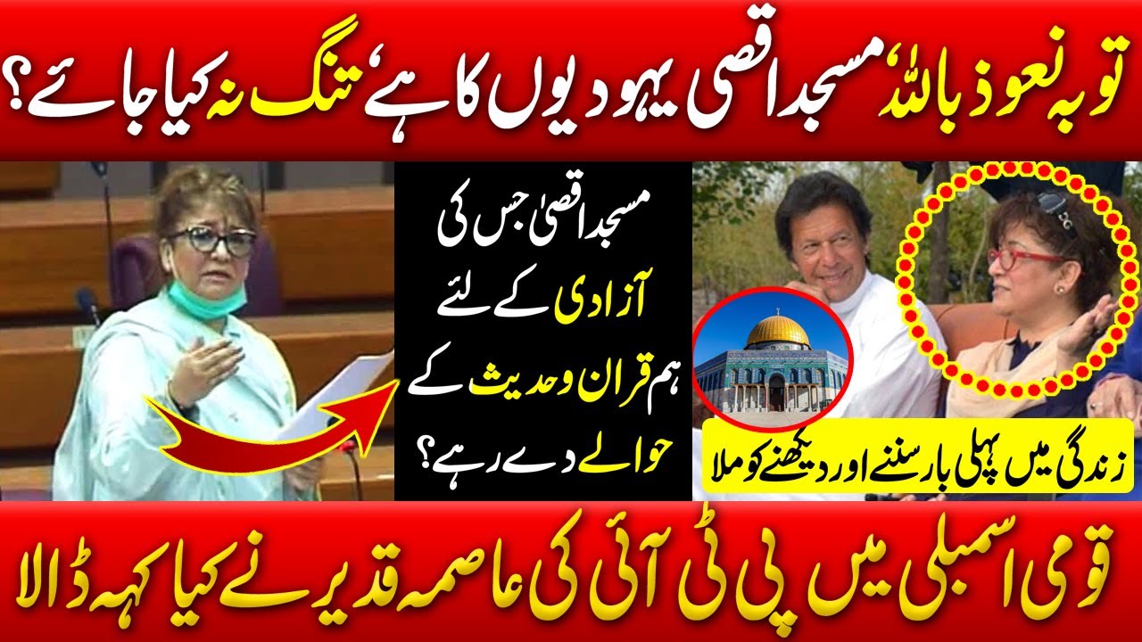 PTI Asma Qadeer (Asma Hadeed ) national assembly of Pakistan in favor ...