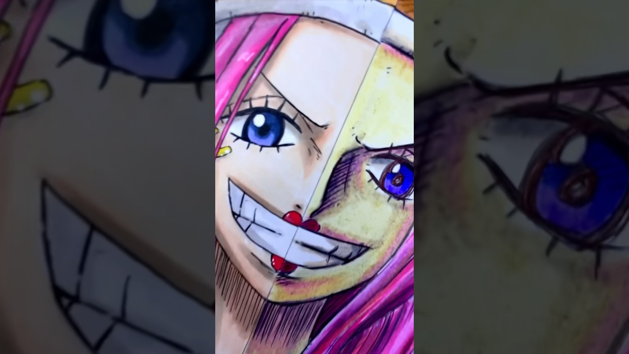 Drawing Bonney p2 from One Piece #onepiece #art #shorts - YouTube