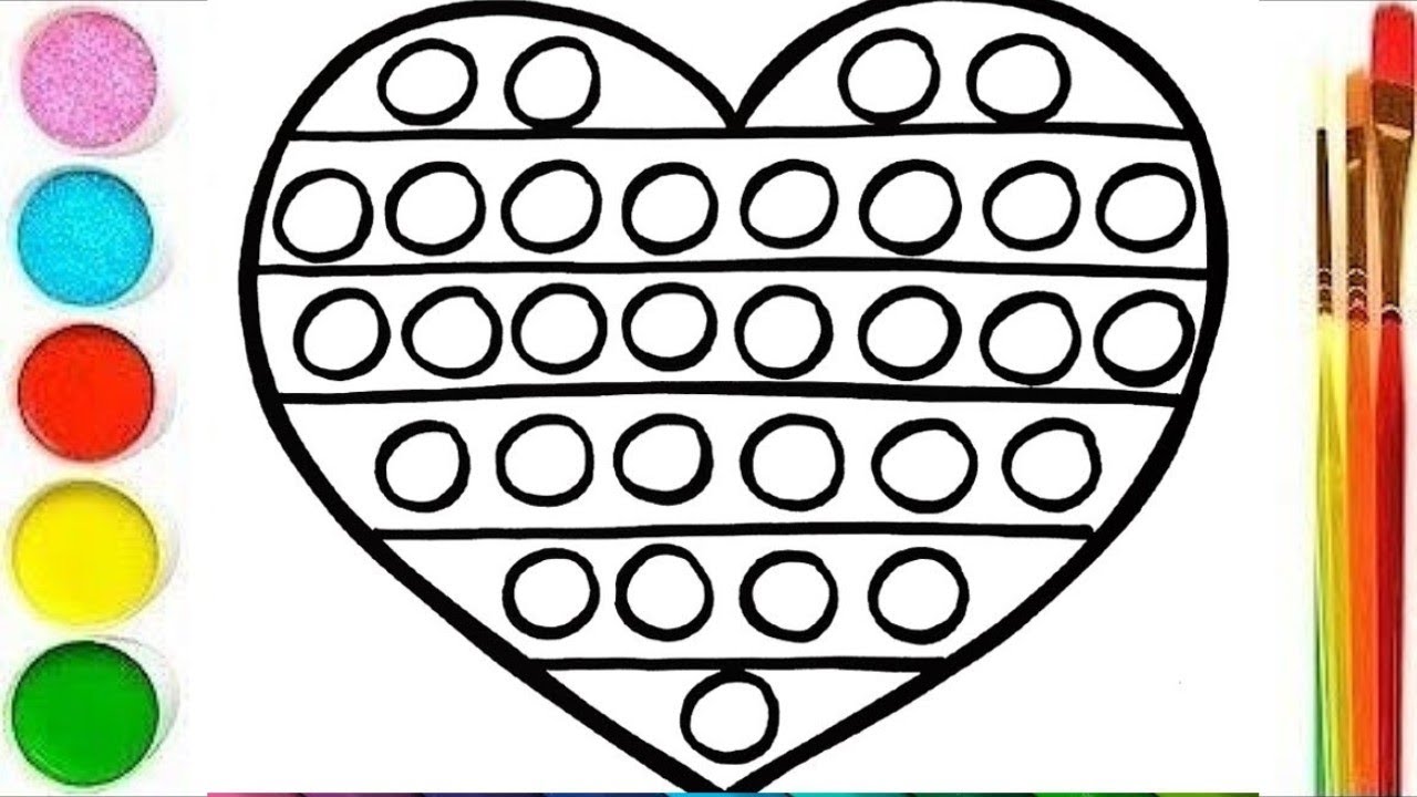 How to Draw Rainbow 🌈 POP IT | easy rainbow pop it drawing and painting ...