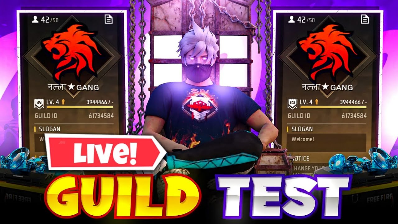 FREE FIRE LIVE HARDEST GUILD TEST | GUILD TEST LIVE | FF LIVE GUILD ...
