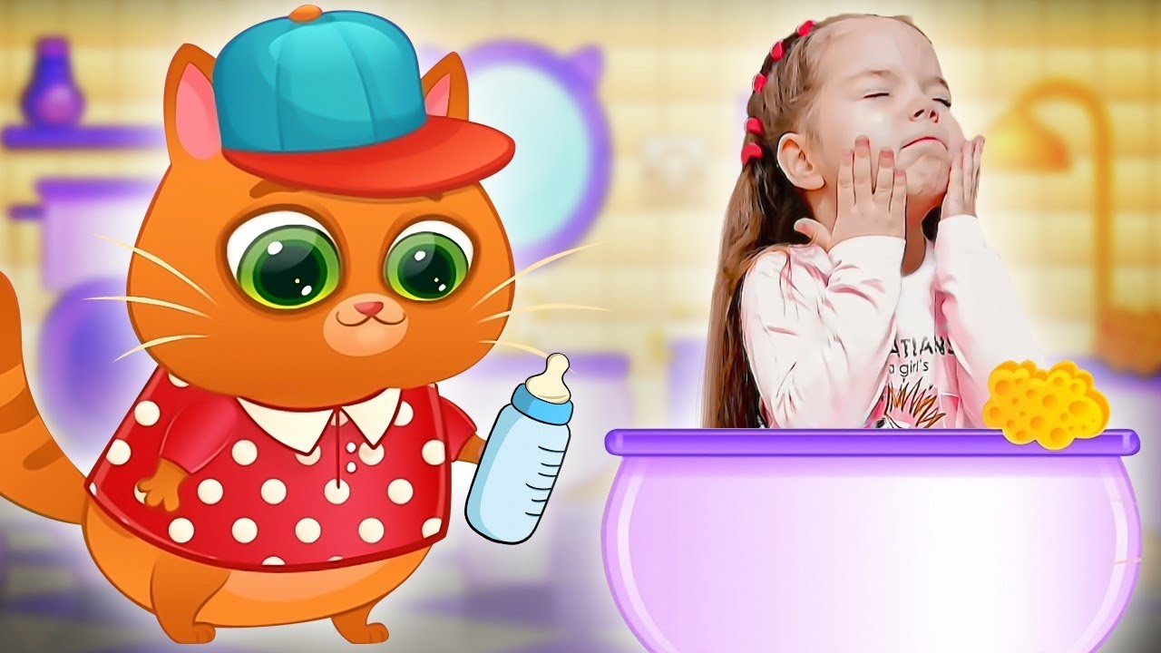 Cartoons for Kids about Bubbu the cat and Nastya | Nastya teaches the ...
