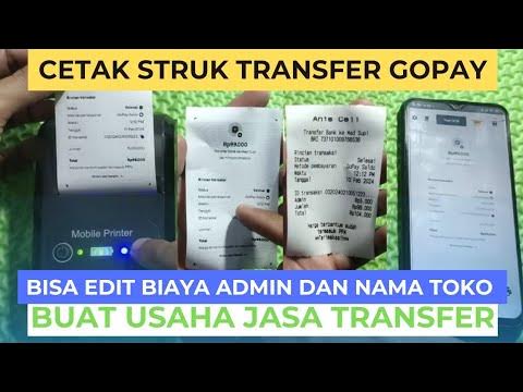 Cara Cetak Struk Transaksi Gopay Pakai Printer Bluetooth - YouTube