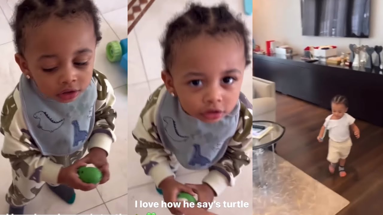 Cardi B & Offset Son Wave Trying To Say Turtle, Looking So Cute🐢😂😍 ...