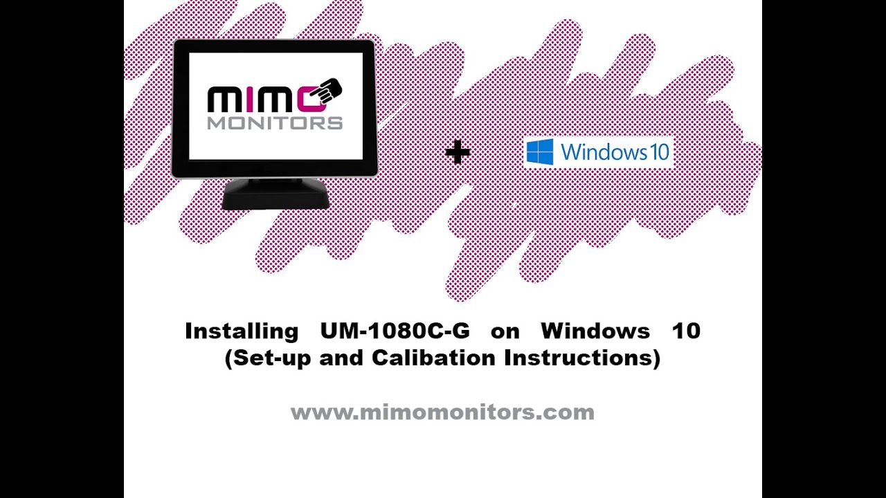 Mimo Monitors: UM-1080C-G Installation on Windows 10 - YouTube