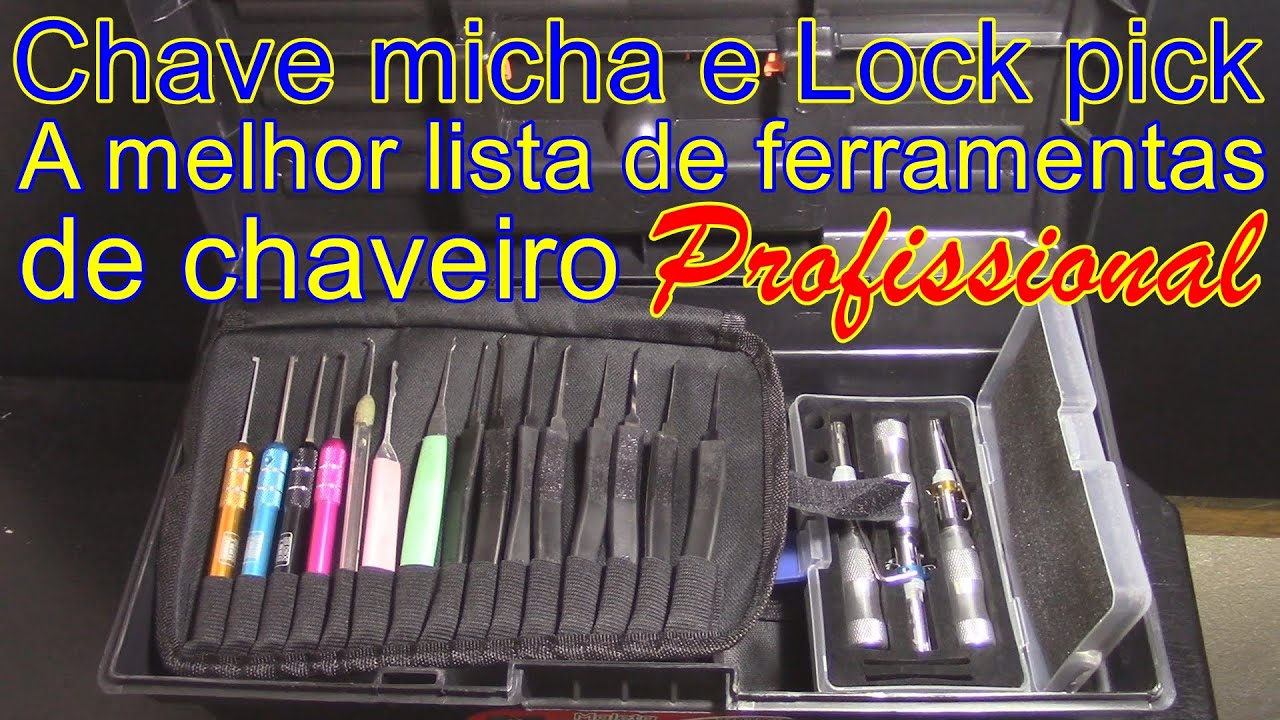 caixa de ferramentas de chaveiro profissional chave micha e lock pick ...