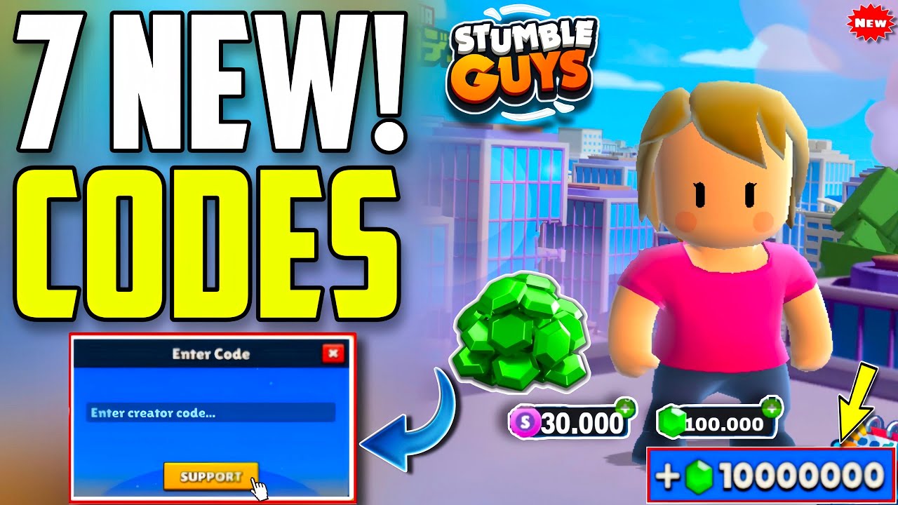 ALL *NEW* GIFT🎉 STUMBLE GUYS GIFT CODES- 2024 | STUMBLE GUYS CODES ...