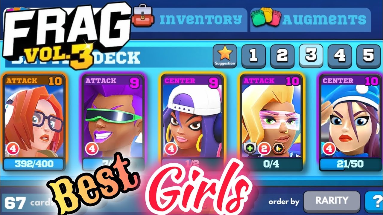 Finally 🔥REVEALED 🔥 My BEST Girls Deck in Frag Pro Shooter | Lutar YT ...